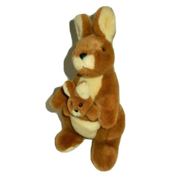 GANZ | Toys | Vintage 996 Ganz Kayla Kangaroo With Baby Joey 14 Inch ...